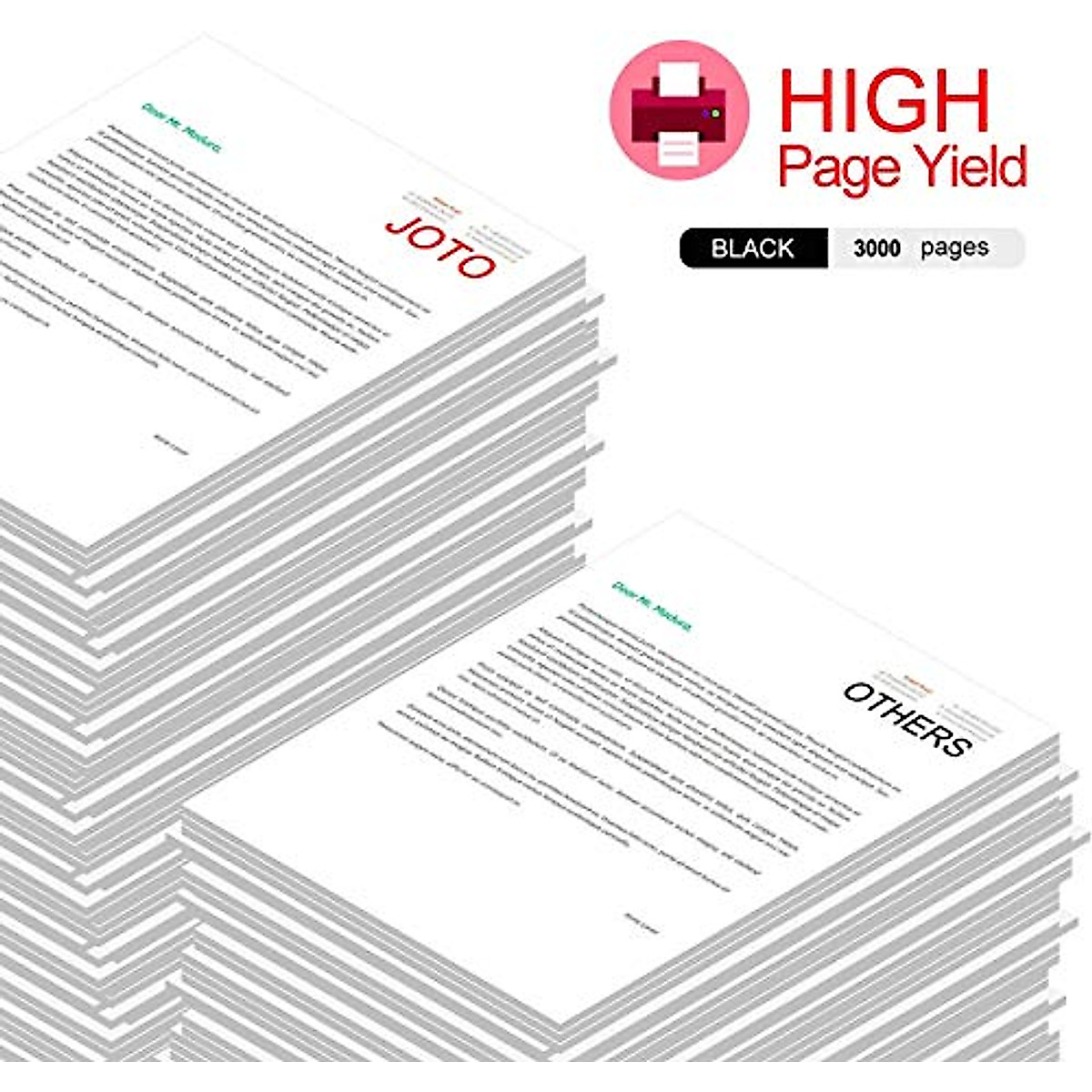 JOTO Compatible Toner Cartridge Replacement for Brother TN760 TN-760 TN730 TN-730 for MFC-L2710DW MFC-L2750DW HL-L2370DW DCP-L2550DW HL-L2350DW HL-L2395DW HL-L2390DW Laser Printer ( 2-Pack )