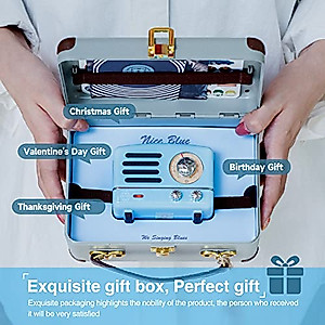 Muzen OTR Metal Portable Bluetooth Speaker with Retro knob Tuner FM Radio, Also with Suitcase Gift Case, Wireless Bluetooth Speaker with Loud Stereo Sound, for Home Outdoor Travel