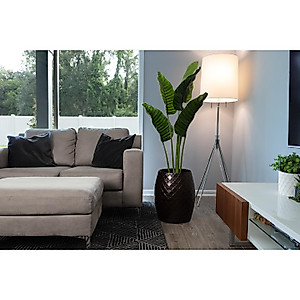 Balkene Home 63261 Patio Sense Braga Metal Stool Table Truly Crossfunctional Planter Sense End Table Stool Living Room Bedroom Side Sofa Table Modern Decor - Antique Bronze Finish