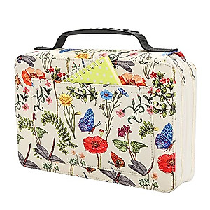 Lbxgap Marker Pen Organizer Case Lipstick Organizer 68 Slots Large Capacity with Handy Wrap Portable Multilayer Holder for Prismacolor Markers, Touch Spectrum Noir Paint Sharpie Markers