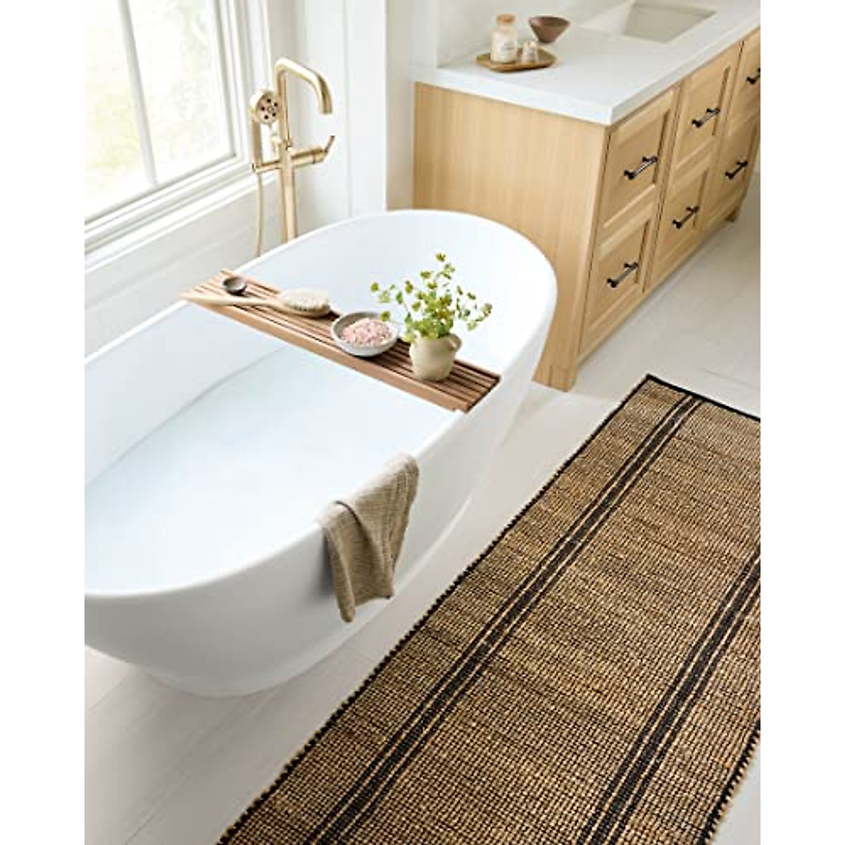 Loloi Angela Rose Colton Collection CON-01 Natural/Black 7'-6'' x 9'-6'', .38" Pile Height, Area Rug