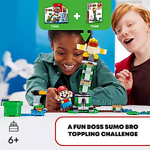 LEGO Super Mario Boss Sumo Bro Topple Tower Expansion Set 71388 Building Kit; Collectible Toy for Kids; New 2021 (231 Pieces), Multicolor