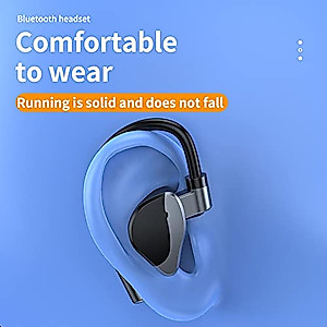 Crazypig Single Touch-Control Headset - Wireless Bluetooth 5.2 TWS-Headphones with Noise Cancelling Mic, Car Driving in Ear Earbuds 14 Days Standby Time, IPX5 Waterproof Earbuds, Black