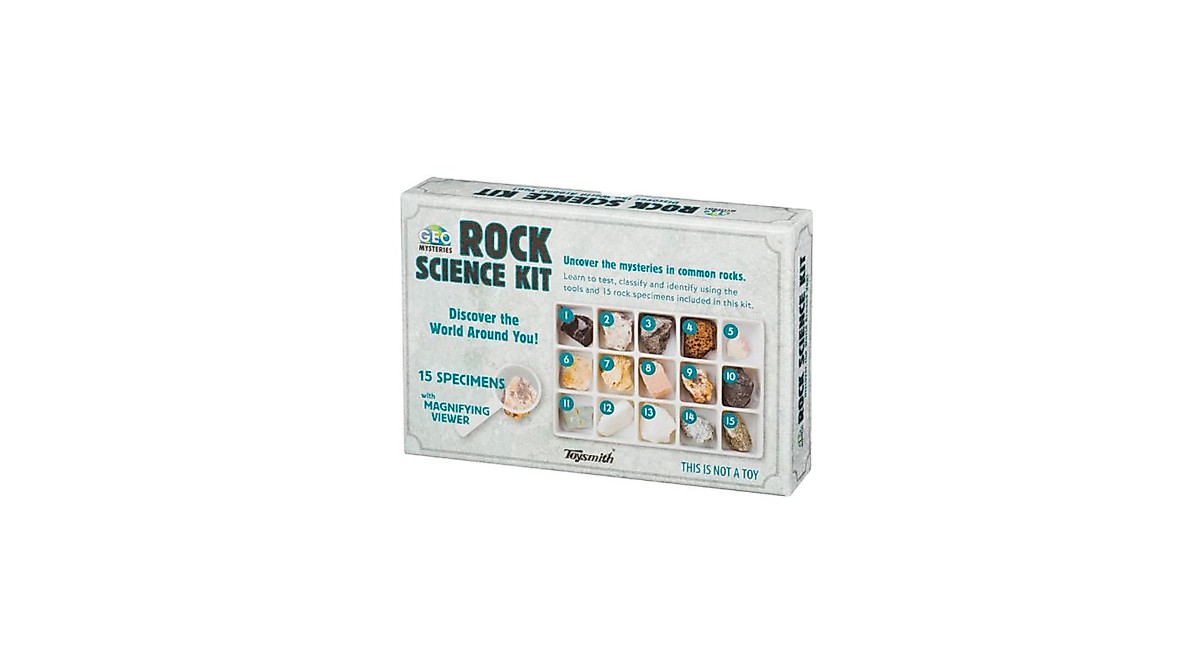 STEM Rock Science Kit for Kids - Geology & Mineral Specimens