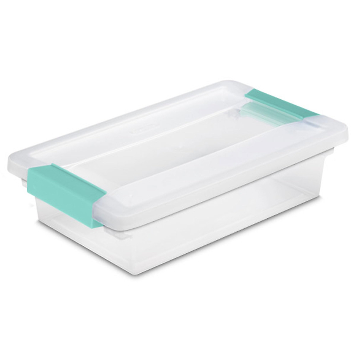 Sterilite 19618606 Small Clip Box Clear Storage Tote Container w/ Lid (12 Pack)