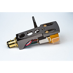 Titanium plated Headshell, cartridge and stylus, needle for Technics SL 20, SL 20A, SL 220, SL 221, SL 23, SL 235, SL 23A, SL B2, SL B202, SL B205, SL B3, SL B303, SL 120, SL 110, MADE IN UK