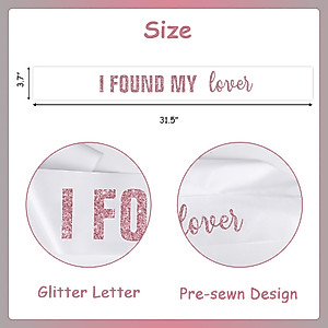 Sursurprise Bachelorette Sash, I Found My Lover Sash for She Found Her Lover Bachelorette Party Bridal Shower Bride To Be Decorations Favors Gifts Accessories