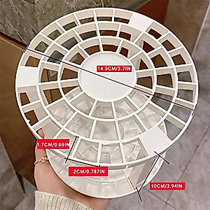 Typutomi Makeup Brush Paint Brush Holder, Plastic Detachable Pencil & Brush Holder Multifunctional Storage Box Desk Stand Holding Rack for Brushes,Pencils, Art Tools(White)