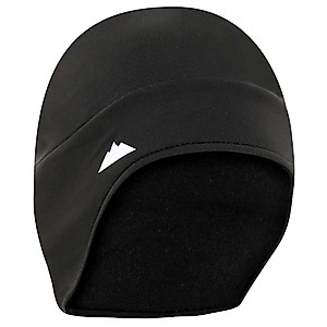Tough Headwear Thermal Helmet Liner Skull Cap, Hard Hat Liner, Mens Beanie, Winter Cycling Cap & Running Gear, Ski Hat Black