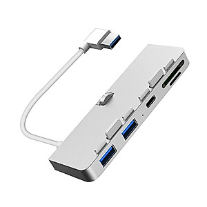 SHYPT Multifunctional USB Splitter，Aluminum Alloy USB 3.0 Hub Adapter Splitter with SD/TF Card Reader