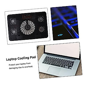 Abaodam Laptop Radiator Cooling Bracket Cooler Fan Laptop Gaming Laptop Cooler Laptop Fan Stand Laptop Cooling Fan Laptop External Fan Laptop Cooling pad air Fan Cooling Rack n5 Metal USB