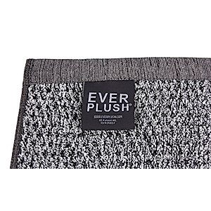 Everplush Diamond Jacquard 6 Pieces Bath Towel Set, Grey