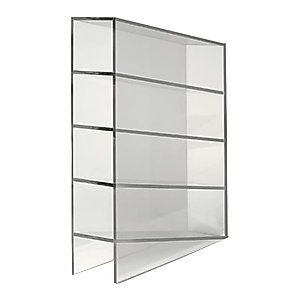 Heathrow HS20611 Acrylic Manual Pipet Rack, Clear