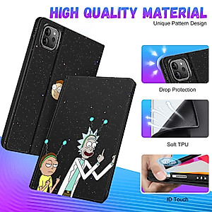 Trendy Fan for iPad Pro 12.9 Case 2022/2021/2020/2018 for Kids Teen Boys Girls Women Folio Smart Pencil Holder Cute Cartoon Kawaii Design Cover for Apple iPad 12.9 Inch(6th/5th/4th/3rd Generation), Rk