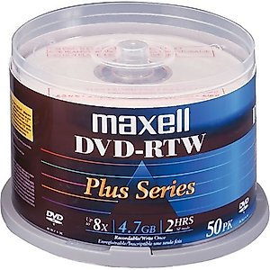 MAXELL DVD-R 8X WHITE THERMAL TOP 50 Pack