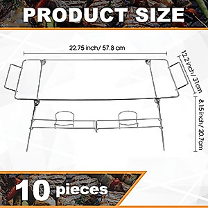 10 Pcs Buffet Stand Wire Racks Foldable Chafing Wire Rack for Dish Warmer Buffet Wire Frame Full Size for Dish Serving Trays Birthday Wedding Picnic BBQ Camping Catering Party Decorations