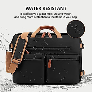 MOLNIA Expandable Laptop Backpack, 3 in 1 Laptop Bag, 17.3 inch Computer Backpack, Multi-functional Travel Bag, 2022 New Version for Business Casual Travel College School, Men/Women,Black