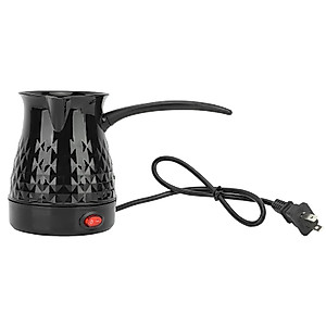 Dioche Stainless Steel Coffee Maker Anti Scald Even Heating Electric Coffee Pot with Removable Handle US Plug 110V 600ml