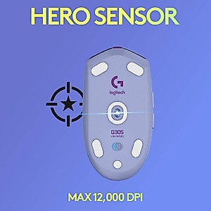 Logitech G305 Lightspeed Wireless Gaming Mouse + G440 Hard Gaming Mouse Pad Bundle - Lilac