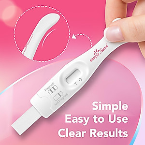 Easy@Home Digital Basal Thermometer with Blue Backlight LCD Display + Easy@Home Ovulation Test Strips, 25 Pack Fertility Tests + Easy@Home Pregnancy Test Sticks