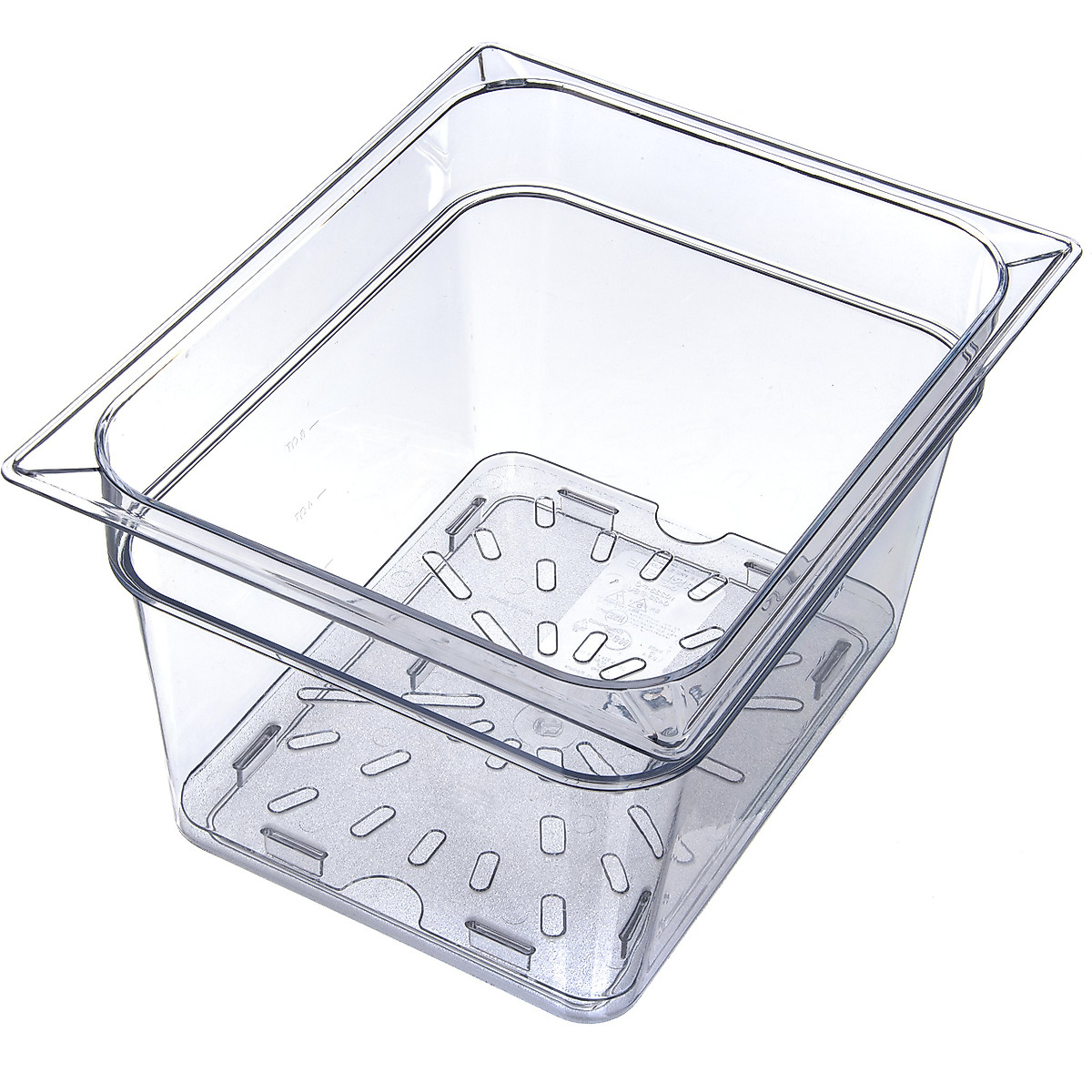 Carlisle FoodService Products 1023507 StorPlus Half Size Polycarbonate Drain Shelf, Clear - (Pack of 6)