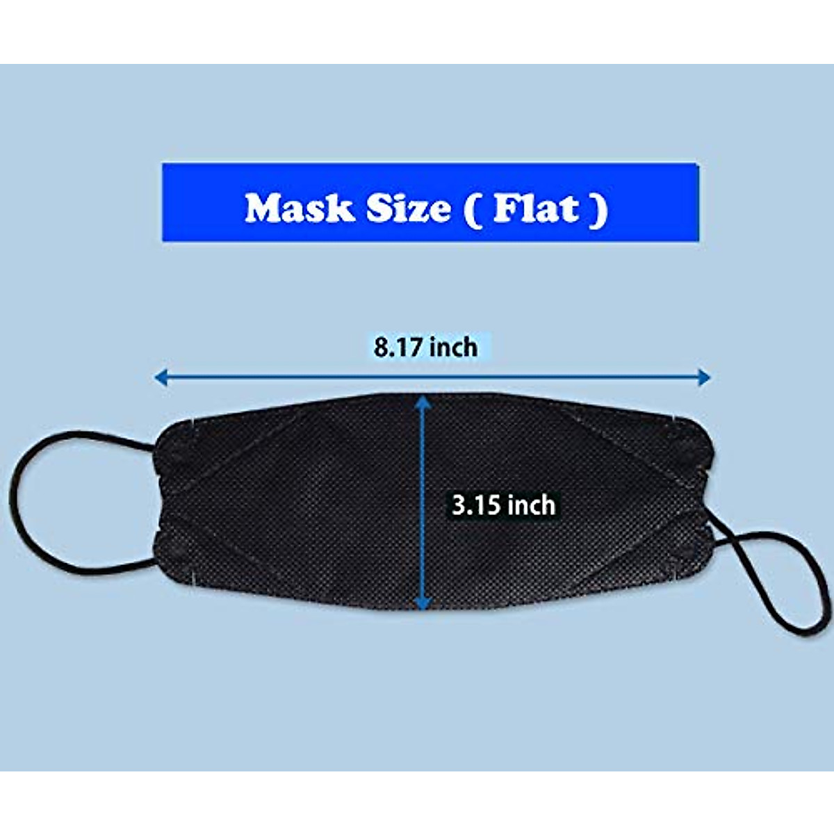 INT 【 30 Pack Black Mask Certified, 4-Layered Face Safety, Patented Adjustable Earloop, Individually Sealed Package MADE IN KOREA
