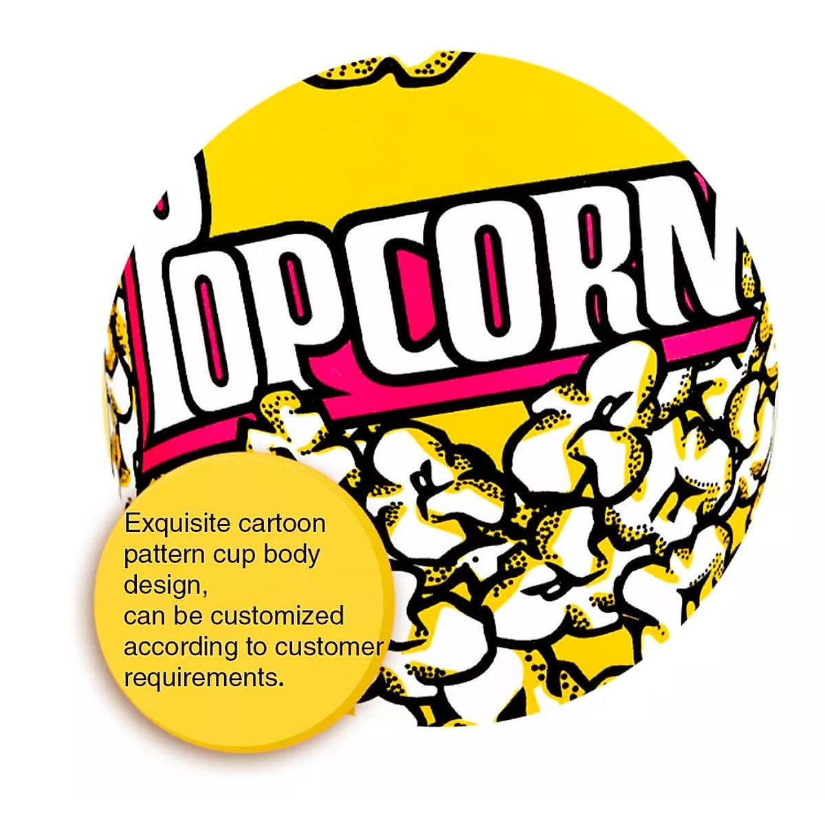 Popcorn Containers, Paper Containers 64 oz Popcorn Containers for Party & Movie, Home, Nature (20 per Pack)