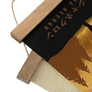 BAWUTZ Sasha Necron Maou Gakuin Scroll Poster Wall Fabric Decor Hanging Paintings Wood Frame Hanger Magnetic Kit Holder Print Picture for Living Room Bedroom Decoration