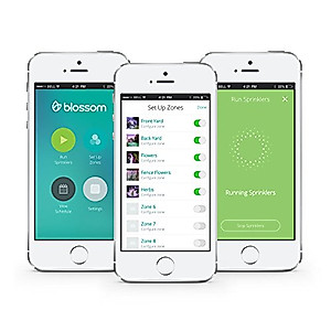 Blossom 12 Zone Smart Watering Controller with WiFi + Powerline - Self-Scheduling Sprinkler Irrigation System