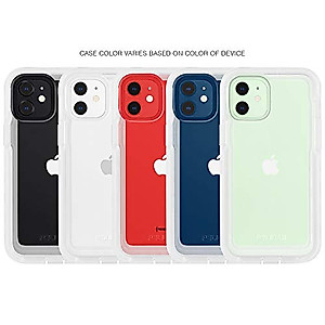 Pelican - VOYAGER Series - Case for iPhone 12 Mini (5G) - Military Drop Protection - Holster - 5.4 Inch - Clear