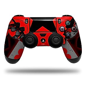 WraptorSkinz Vinyl Decal Skin Compatible with Sony PS4 Controller PlayStation 4 Original Slim and Pro Emo Star Heart (Controller NOT Included)