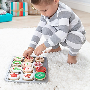 Melissa & Doug Slice and Bake Wooden Christmas Cookie Play Food Set