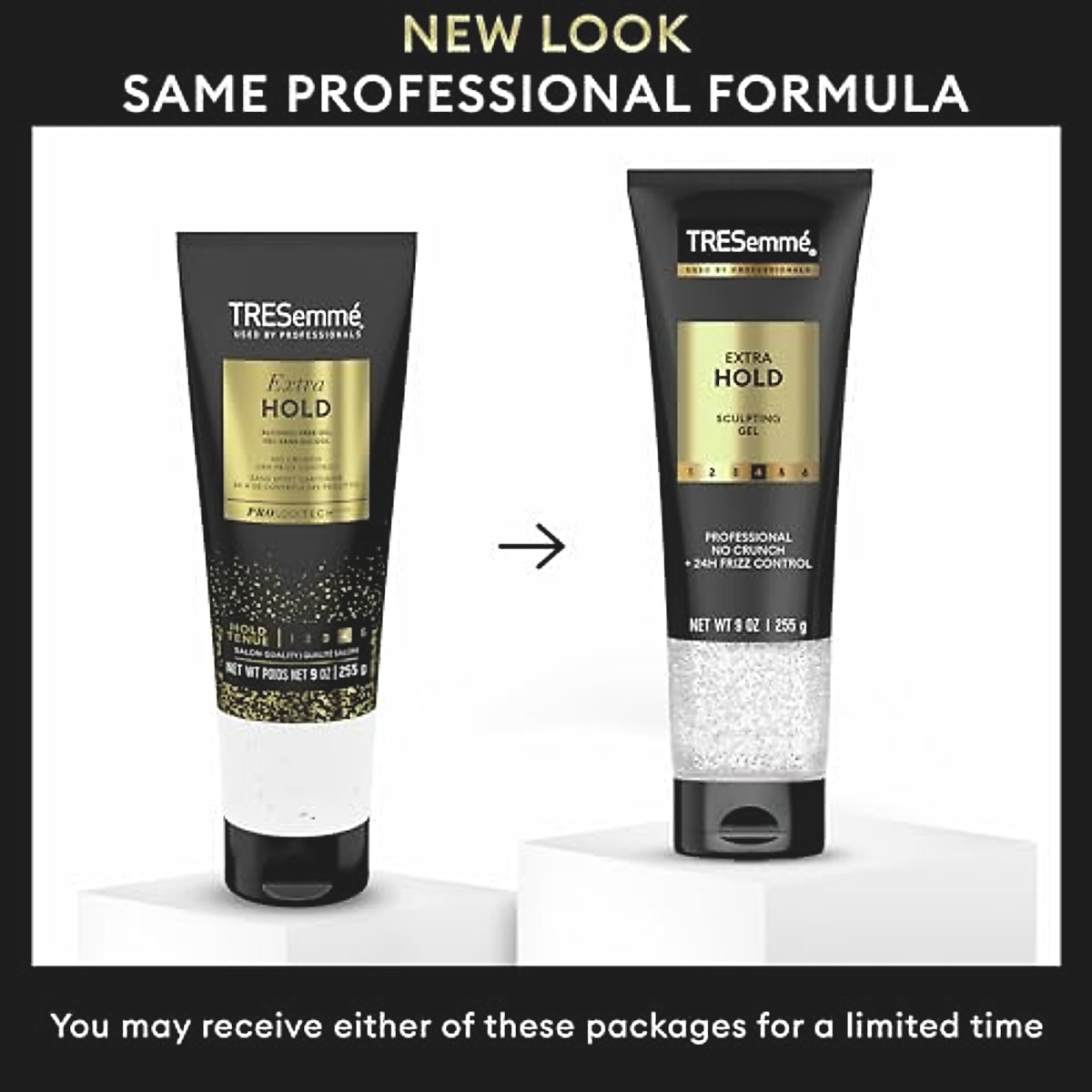 TRESemmé Hair Gel Extra Hold Alcohol-Free for 24-Hour Frizz Control and Humidity Protection 9 Fl Oz