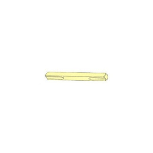 Baldwin 0522004 4" Broached Swivel Spindle for Privacy Functions, Electro Plated Steel