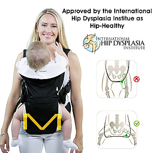 Organic Baby Carrier Newborn to Toddler–Infant&Child Carrier with Lumbar Support