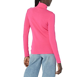 Amazon Essentials Women's Long-Sleeve Turtleneck (Available in Plus Size), Hot Pink, Medium