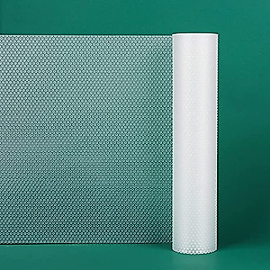 GOTECHBO Shelf Liner Waterproof - Clear Fridge Liners Washable, EVA Anti Frost Refrigerator Mat, Oil-Proof Non Adhesive Cabinet Drawer Liner (17.7" x 181 inch)