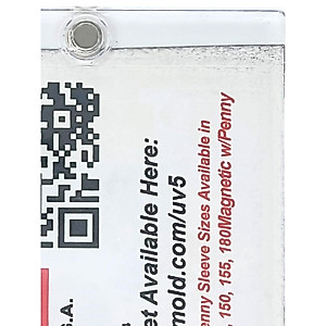 Box(25) Pro-Mold 20 pt. Magnetic One Touch Card Holder Holds Sleeved Card MH20S