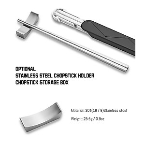 Personalized Chopsticks, Custom Engraved Name Reusable Stainless Steel Chop Sticks, Square Non-Slip ChopSticks Dishwasher Safe for Housewarming Weddings Anniversaries Parties, Gift for Friends