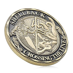 Shellback Crossing The Line Challenge Coin