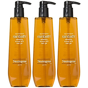 3 Pack Wholesale Lot Neutrogena Rain Bath Refreshing Shower and Bath Gel, 40oz