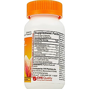 CVS Health Natural Daily Fiber Capsules (100 Capsules)