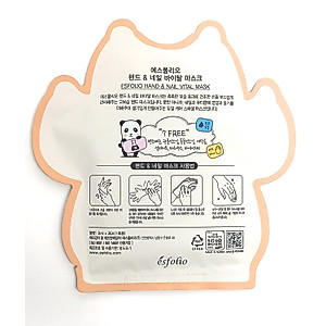 Essential Hand & Nail Vital Mask 5 Pairs,Self Care Hand & Nail Moisture Therapy (1 Pack)