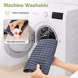 Snailax Heating Pad for Back Pain Relief, FSA HSA Eligible, Electric Heating Pads with Auto Shut Off Large for Neck, Shoulder, Knee, Leg, Cramps, Ideal Gifts for Woman, Man, Mom, Dad, Grey