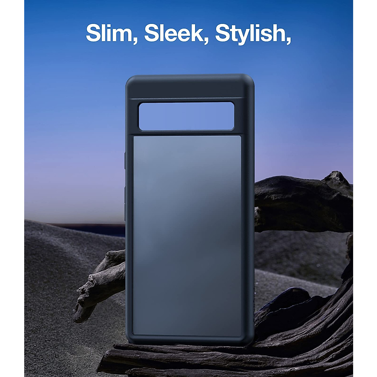 TORRAS Shockproof Designed for Google Pixel 7a Case, [Military Grade Drop Tested] Translucent Slim Protective Matte Hard Back & Soft Edge Cover Phone Case for Google 7a Case 5G Guardian, Black