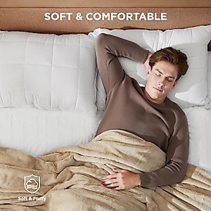 Bedsure Heated Mattress Pad Queen Size - Dual Controller Electric Mattress Pad, Fast Heating Bed Warmer with Deep Pocket, 10 Heat Settings & 12 Hour Timer Auto Shut Off (Queen, 60"x80")