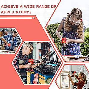 Cordless Drill Set, 20V Brushless Drill Driver, 2x 2.0Ah Li-ion Batteries, 530 In-lbs Torque, 1/2” All-metal Chuck, 21+1 Torque Settings, 0-1500RPM Variable Speed, 33pcs Accessories with Case