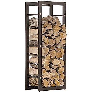 WGX Indoor/Outdoor Decorative Firewood Storage Log Rack Holder (2-Feet Log Rack)