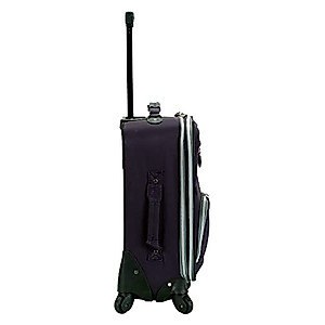 Rockland Pasadena Softside Spinner Wheel Luggage, Purple, Carry-On 20-Inch