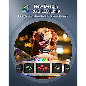 Dog Shock Collar, Ycoev Dog Training Collar with Remote, IP67 Waterproof Shockers Collar for Large Medium Small Dogs Electric Collar for Dogs with 4 Modes Beep, Vibration, Shock, Dog Finder